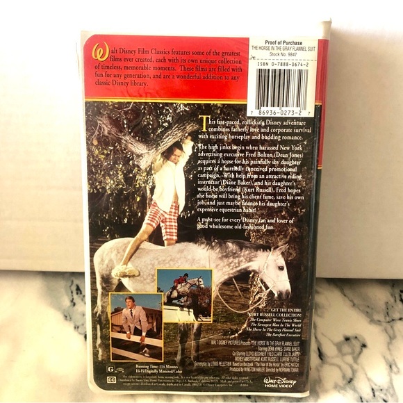 Disney | Media | The Horse In The Gray Flannel Suit Walt Disney Vhs ...